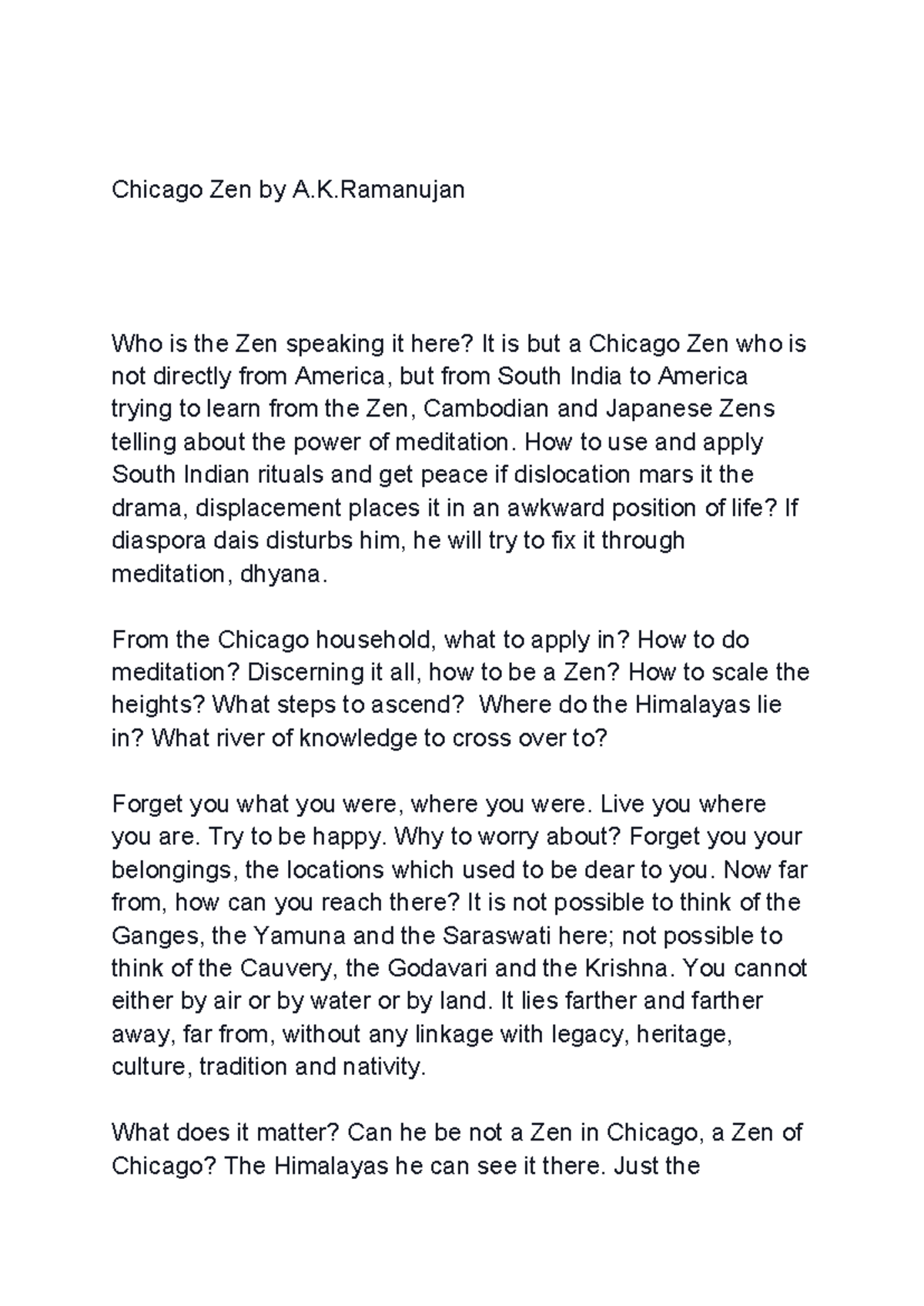 Chicago Zenby A - It is useful for literature Students - Chicago Zen by ...