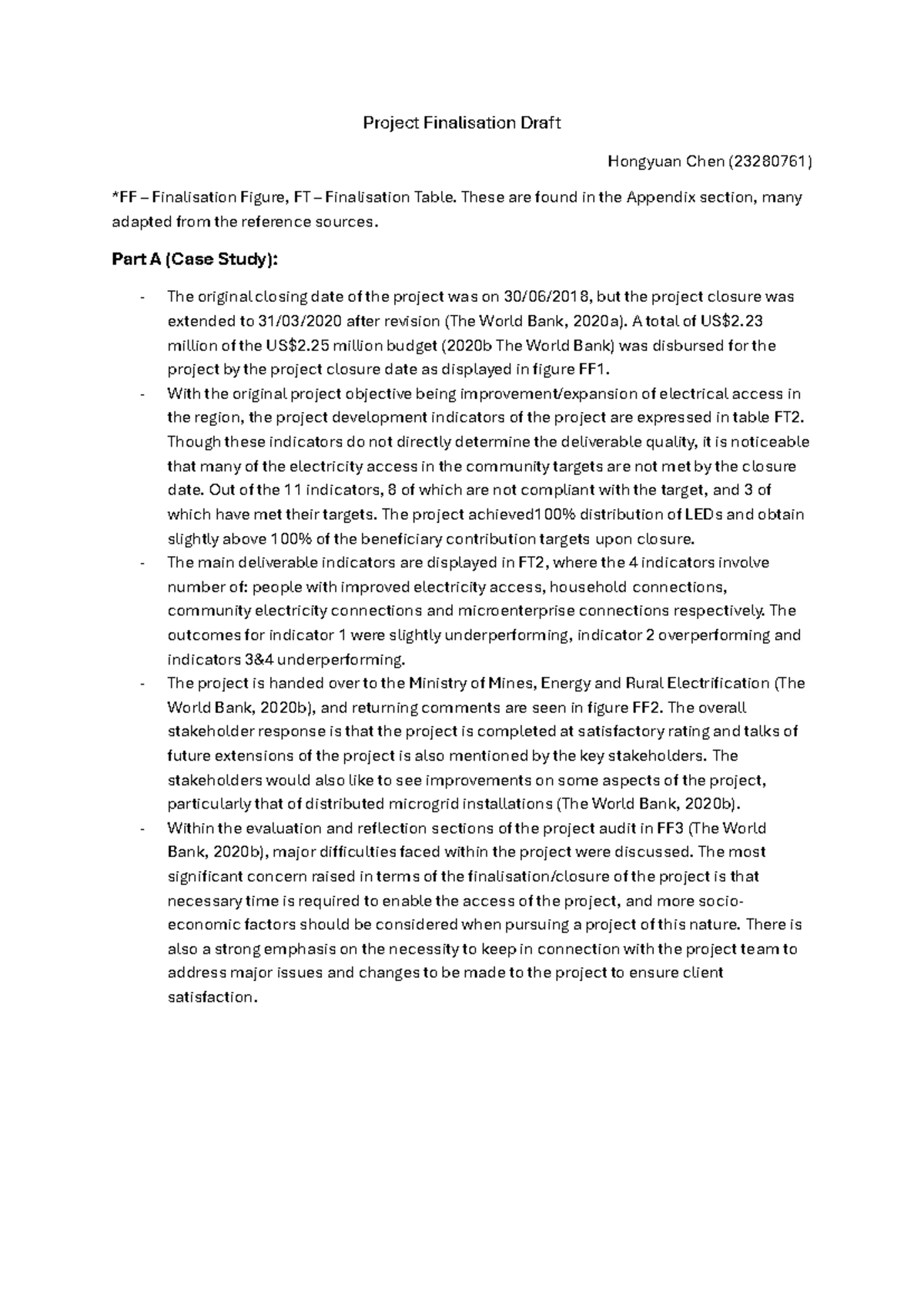 Project Finalisation -Electricity Expansion - Project Finalisation ...