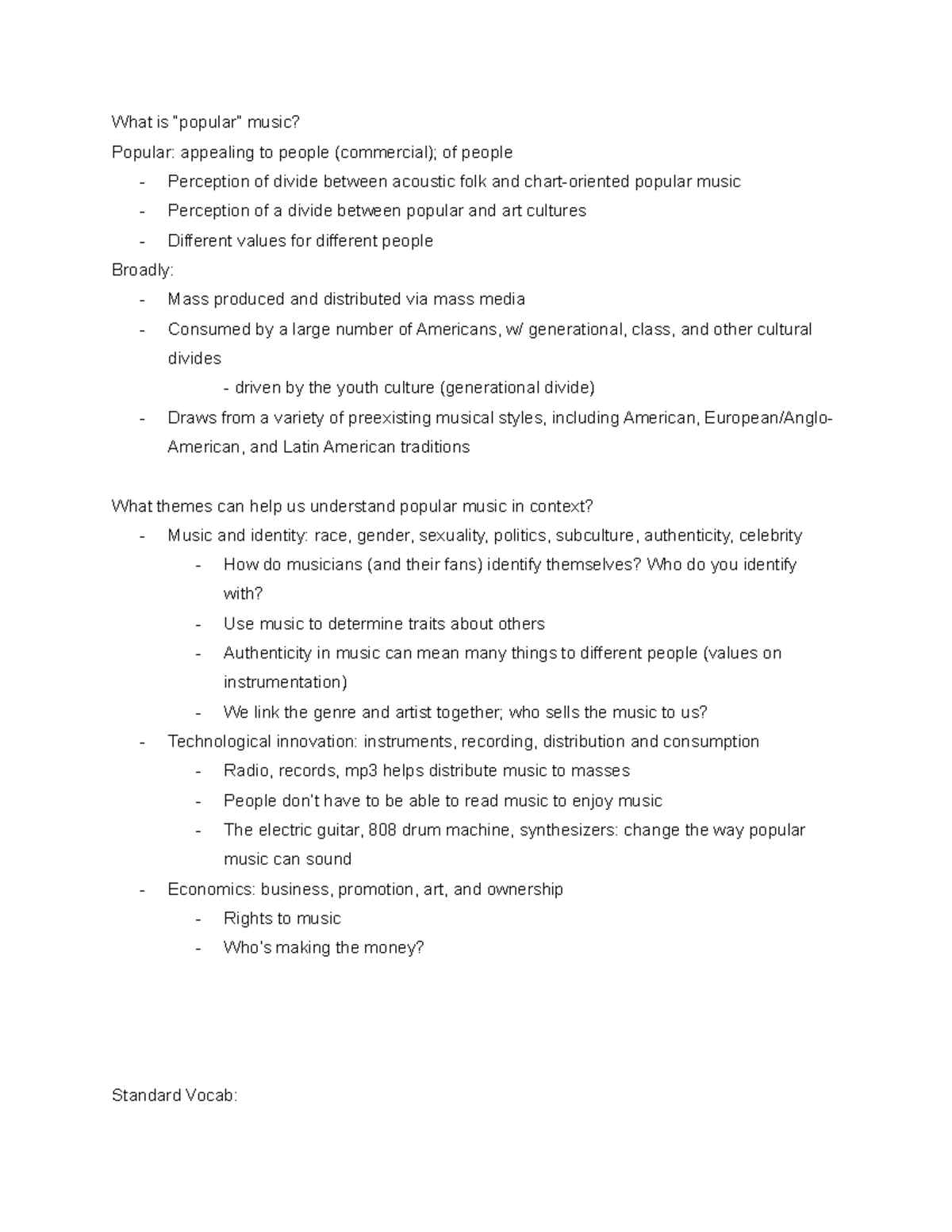 Intro To Popular Music 8 What Is popular Music Popular Appealing