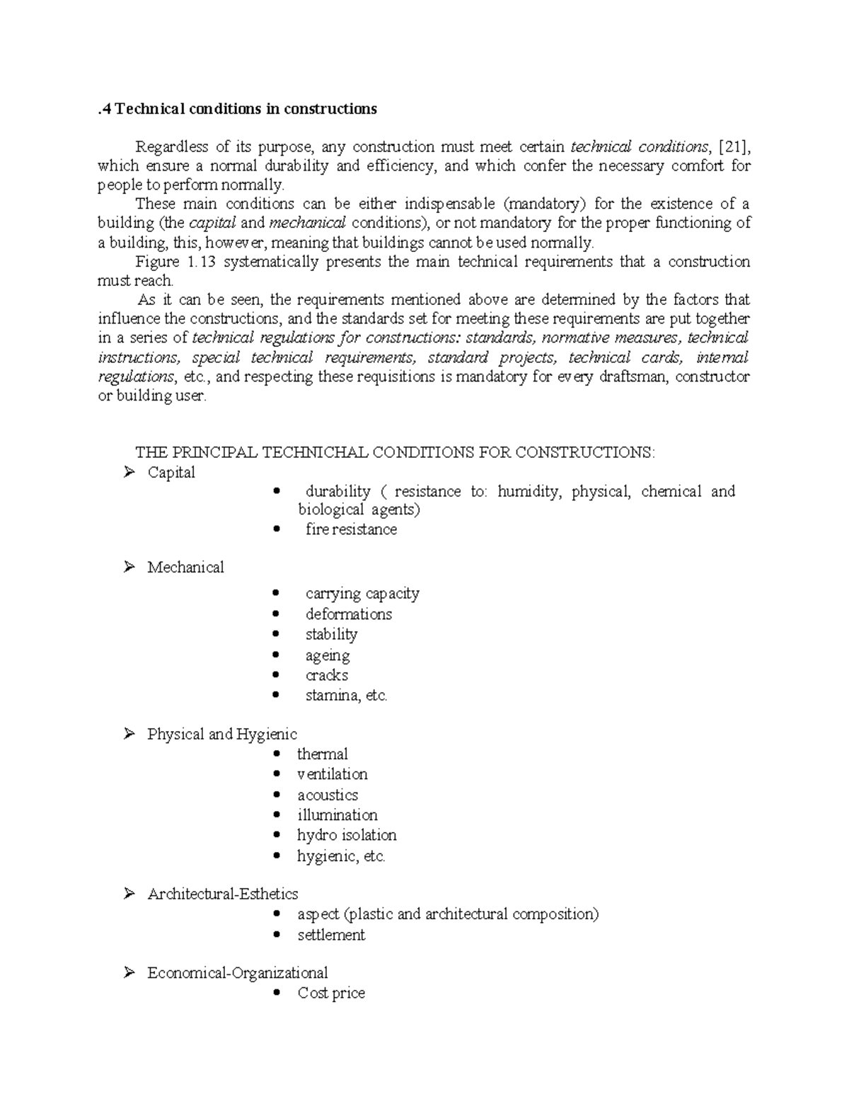CHAP7 - very helful - .4 Technical conditions in constructions ...