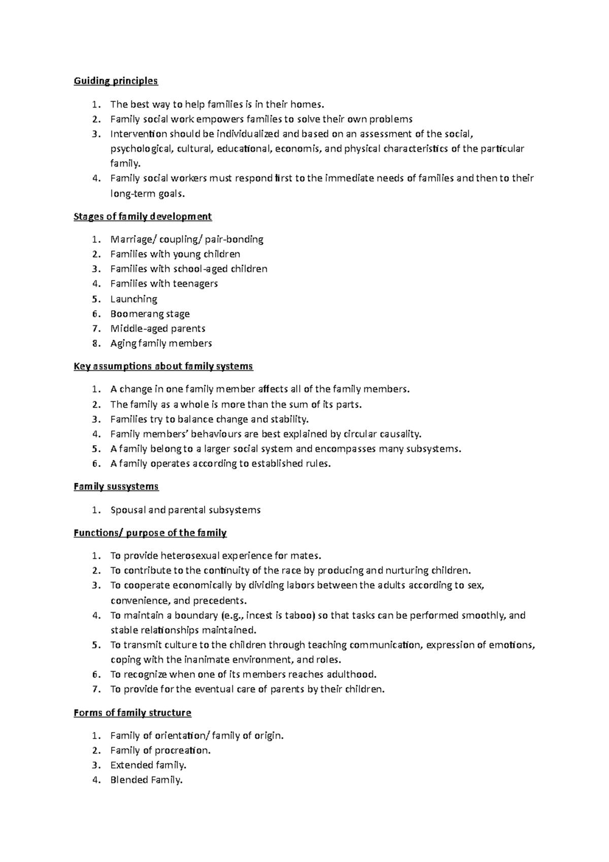 Revision - summaries - Introduction to Social Work - Guiding principles ...