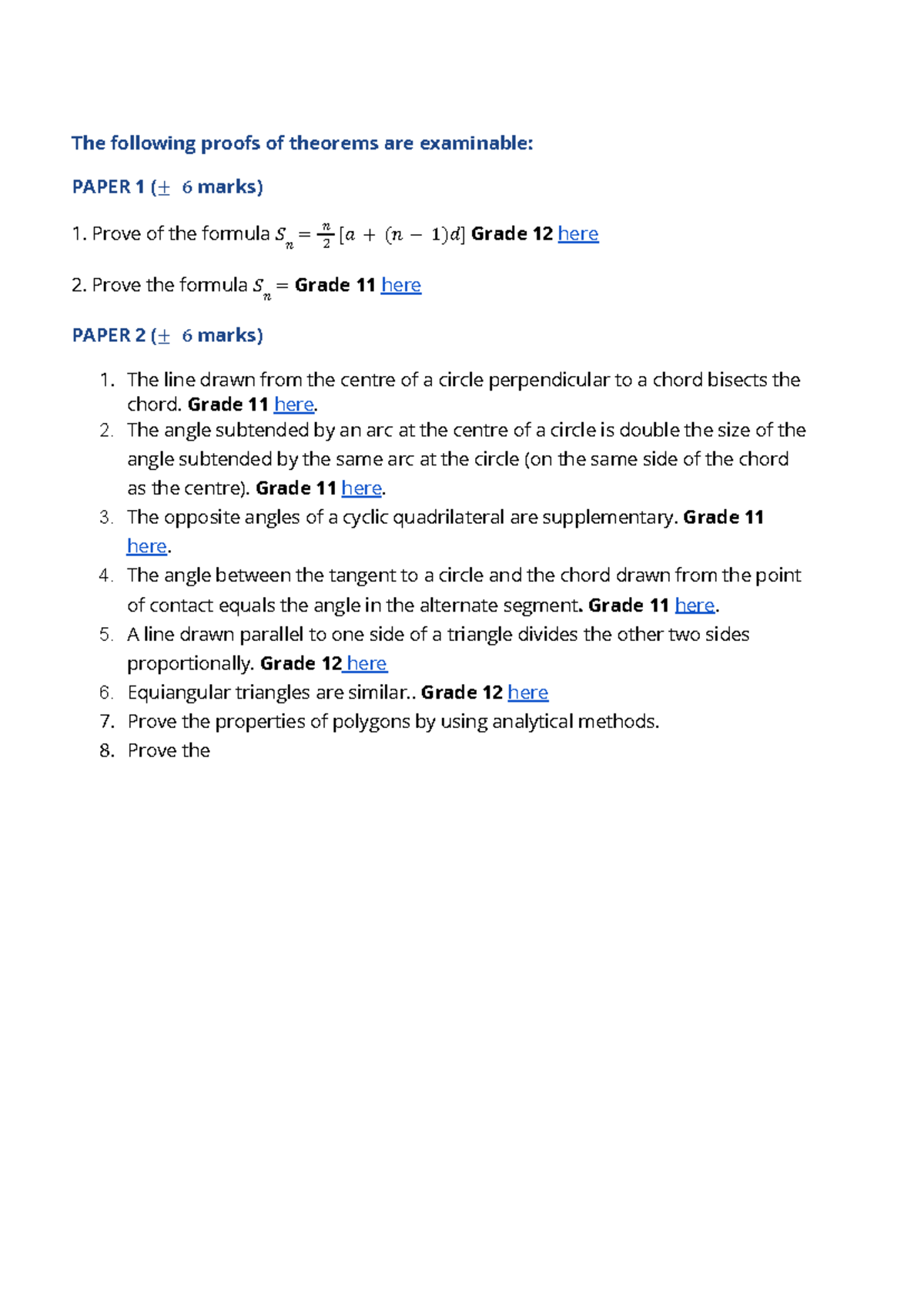 Proofs Of Theorems Notes The Following Proofs Of Theorems Are 7338