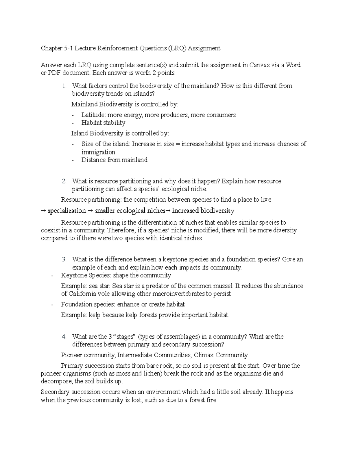Chapter 5-1(LRQ) - It has lecture reinforcement questions and answers ...