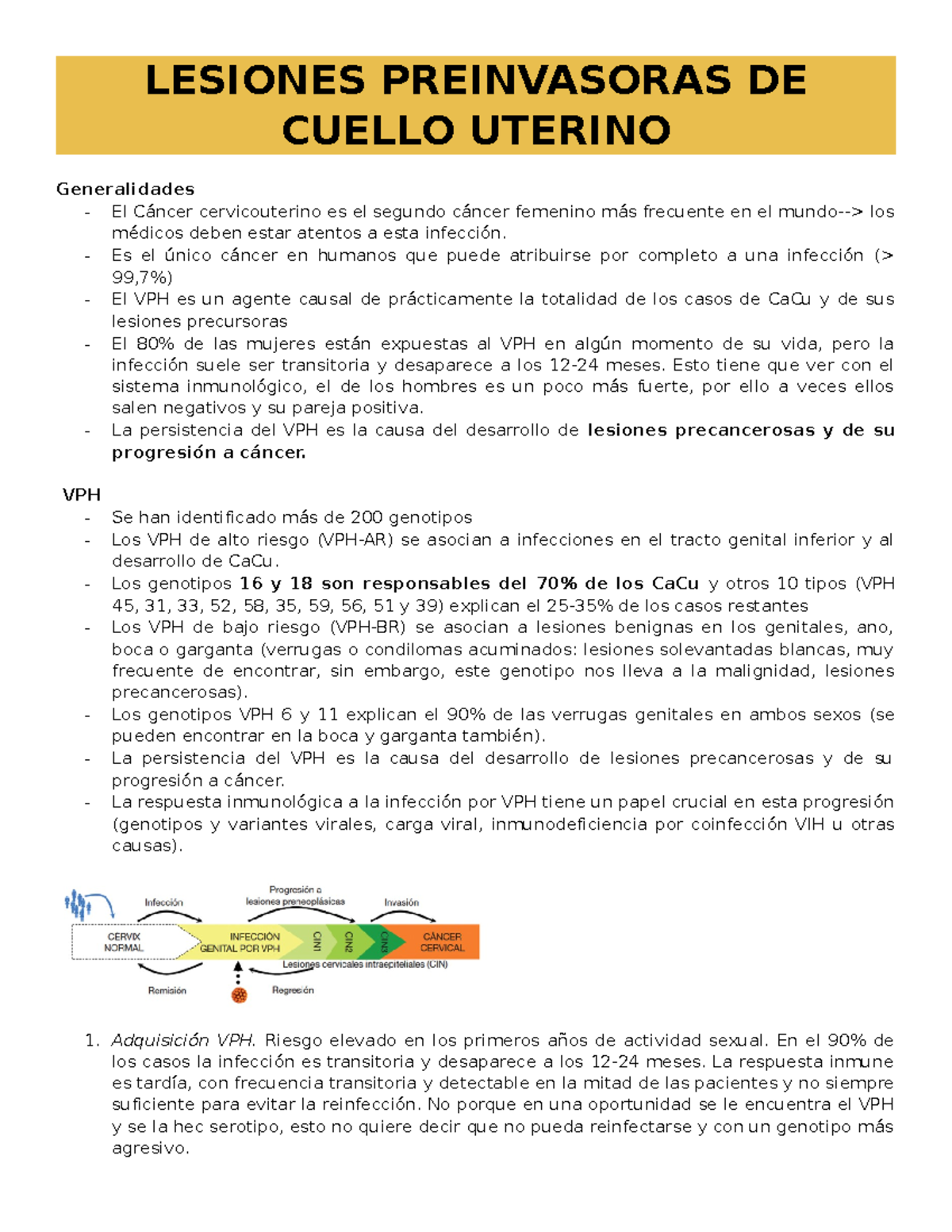 34. Lesiones preinvasoras - LESIONES PREINVASORAS DE CUELLO UTERINO Generalidades - El Cáncer ...