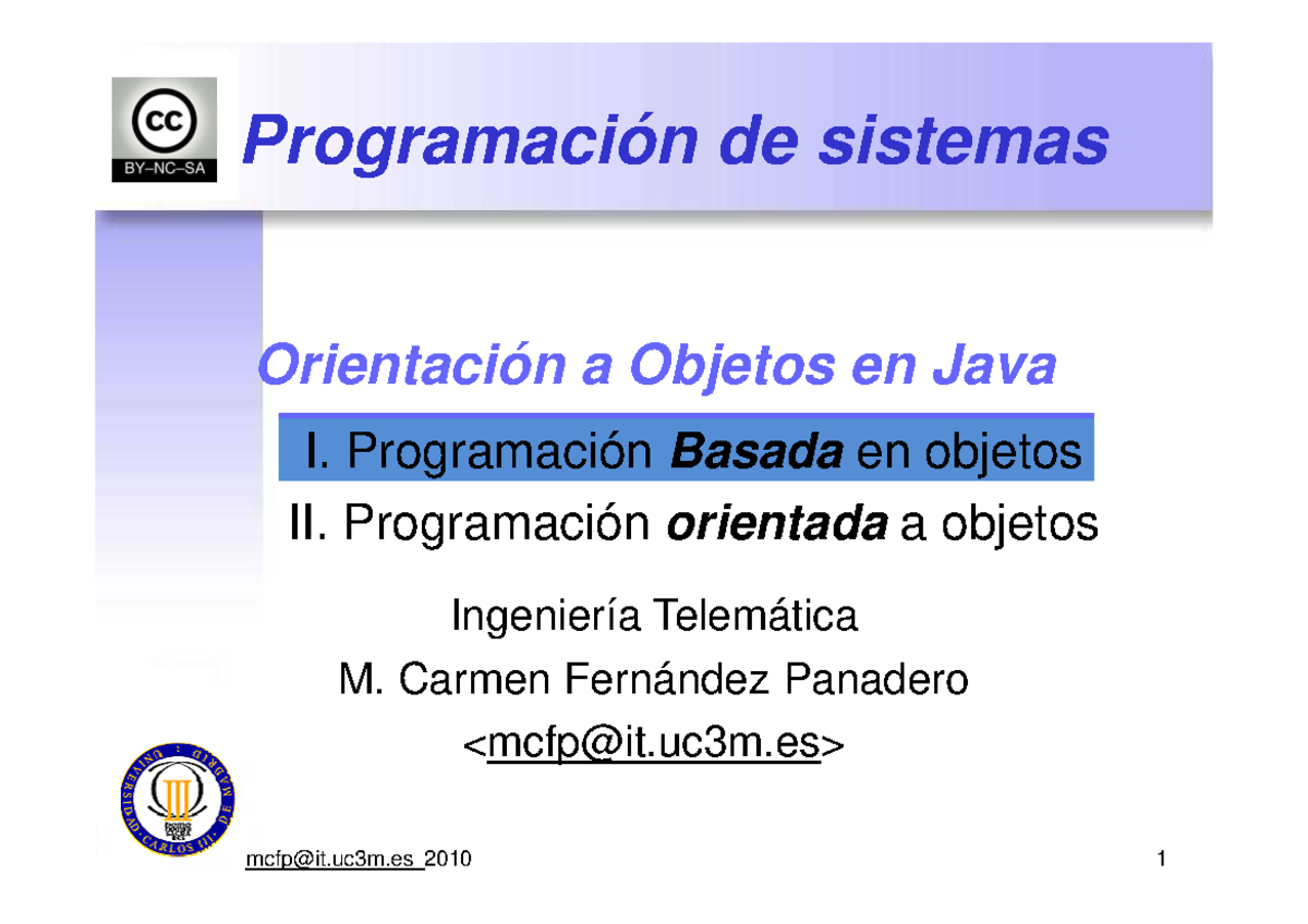 prigramacion orientada a objetos - Orientación a Objetos en Java II ...