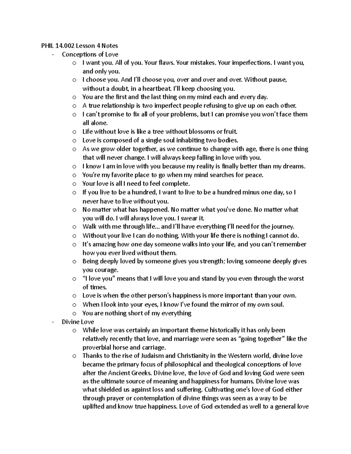 PHIL 14.002 Lesson 4 Notes - PHIL 14 Lesson 4 Notes - Conceptions of ...