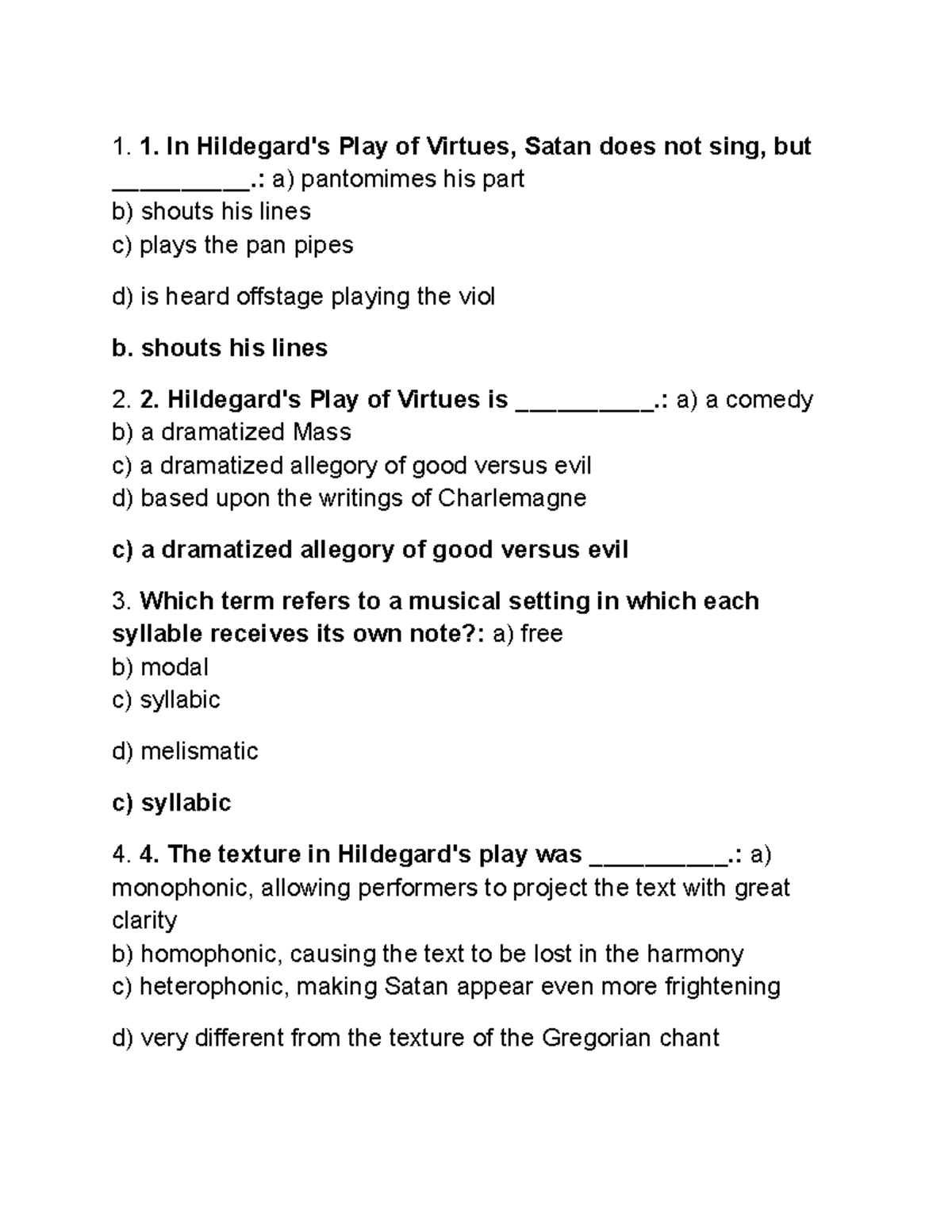 Music app midterm - In Hildegard's Play of Virtues, Satan does not sing ...