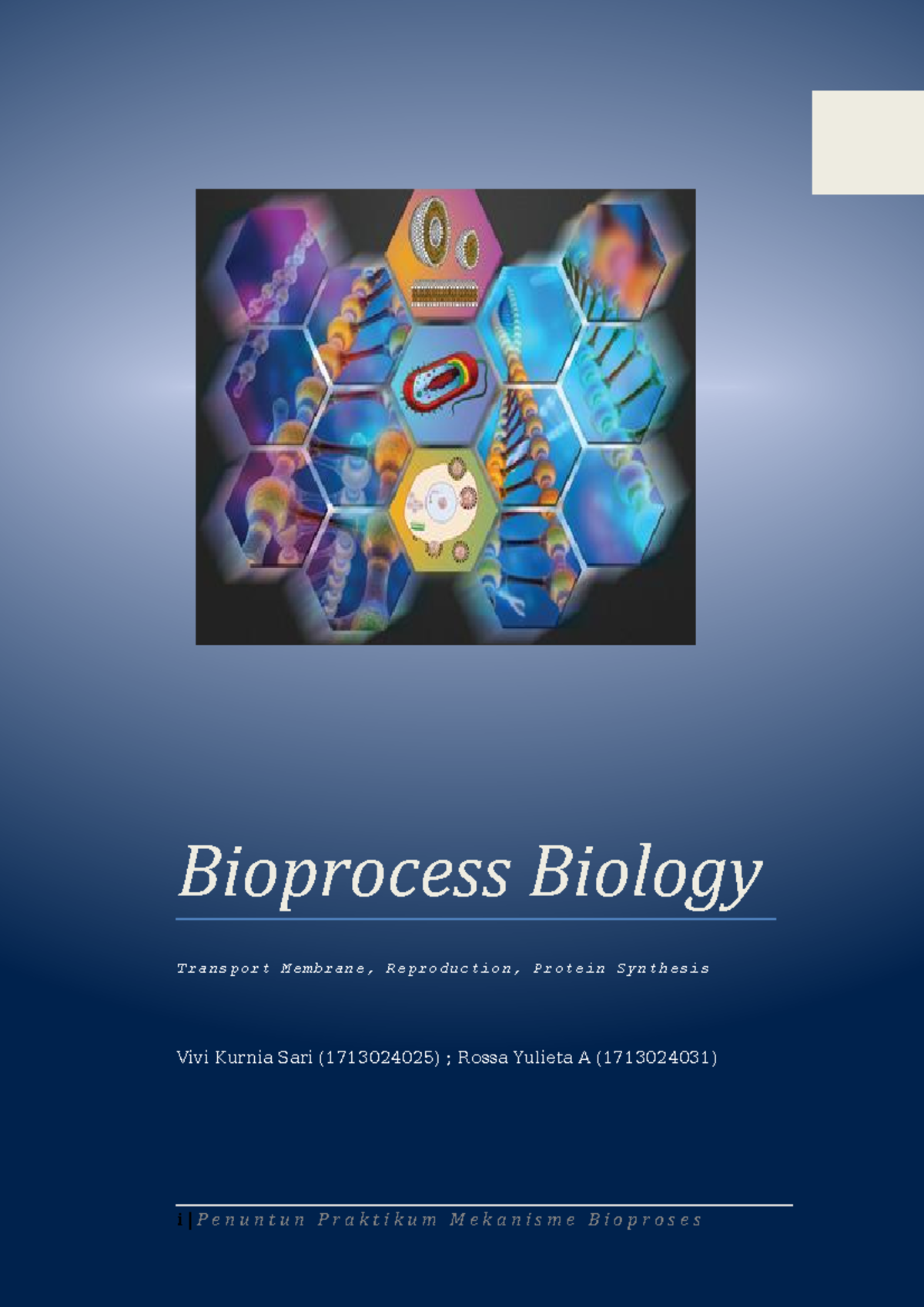 Genetika Bioproses Biologi - i | P e n u n t u n P r a k t i k u m M e ...