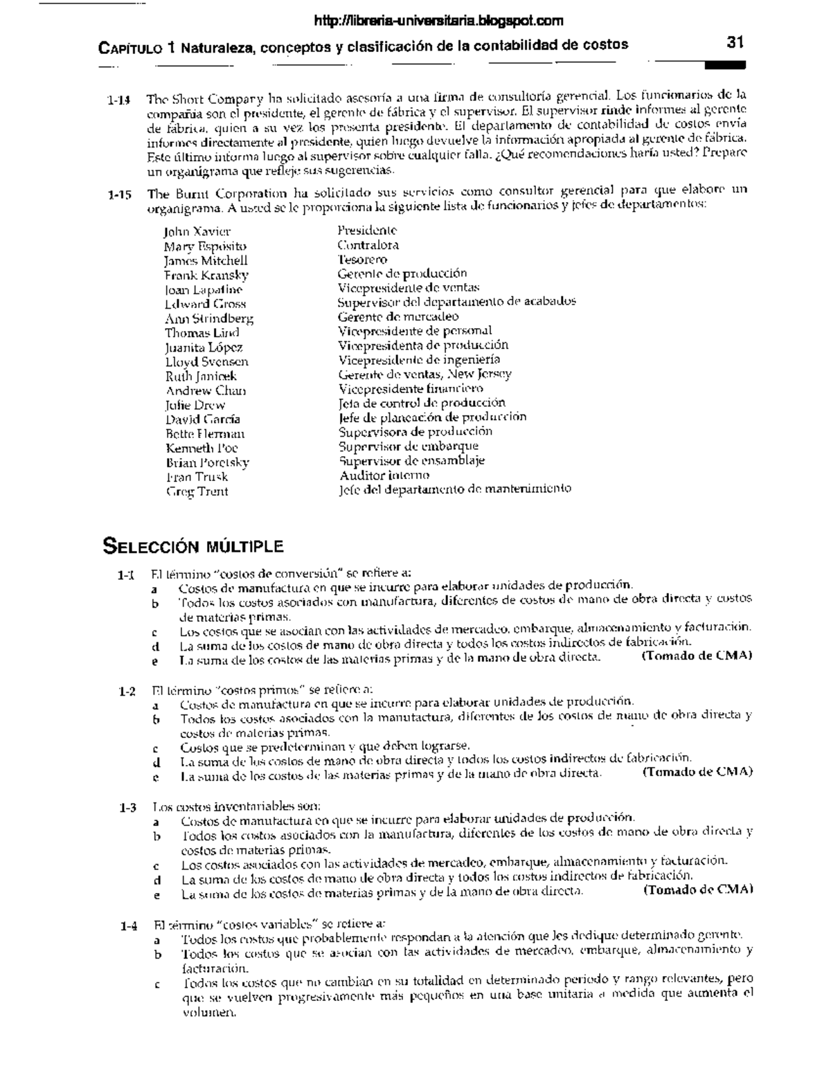 Pagina 48-49 - CAPÍTULO 1 Naturaleza, conceptos y clasificación de la contabilidad de costos 31 ...