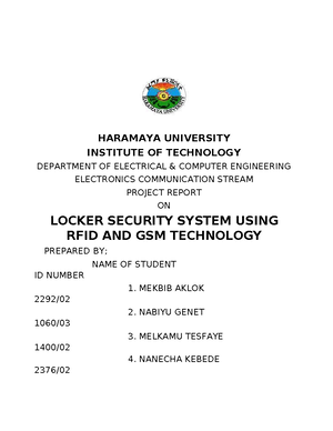 Radar System Design(final version) - Radar System Design Graduation Project Supervised by DR ...