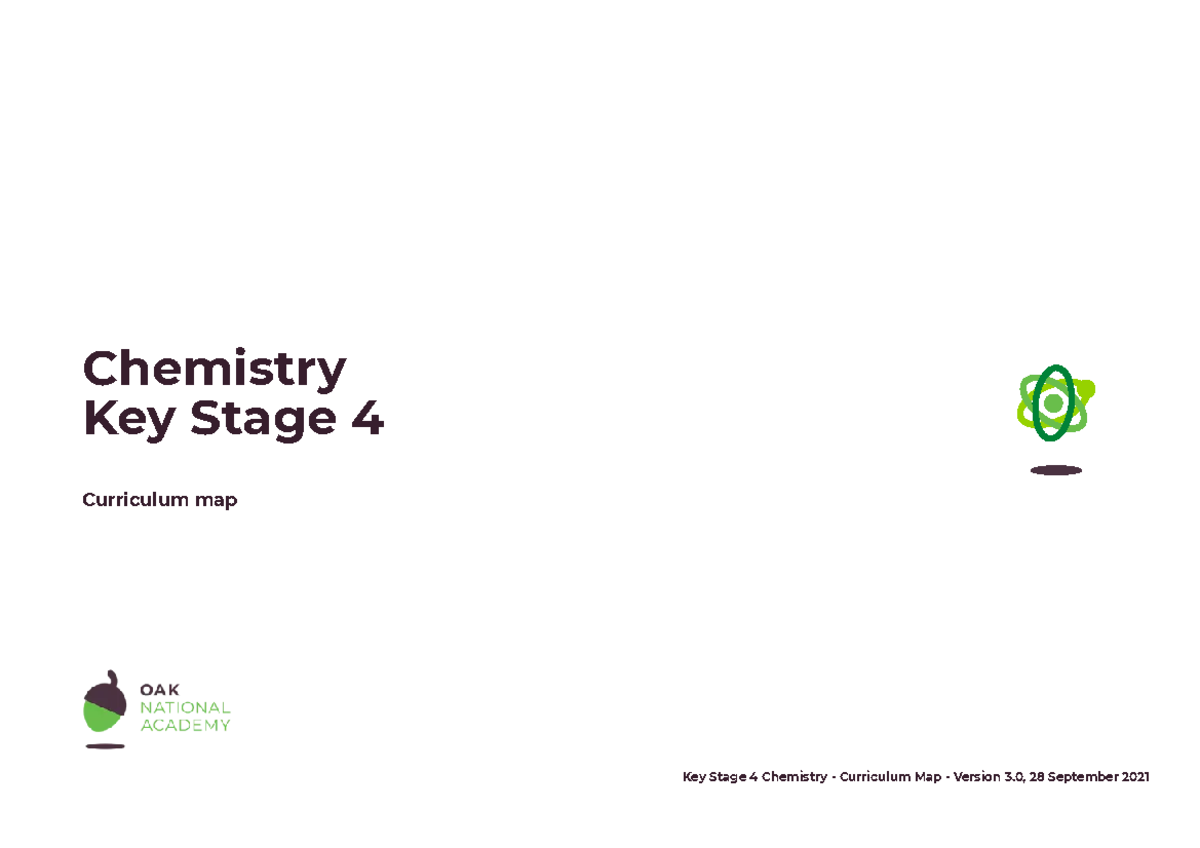 Key stage 4 chemistry - Summary AQA A Level Biology - Chemistry Key ...