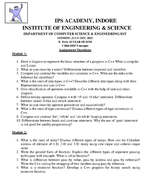 DSA-Lab Manual Data Science - IPS ACADEMY INDORE INSTITUTE OF ENGINEERING & SCIENCE COMPUTER ...