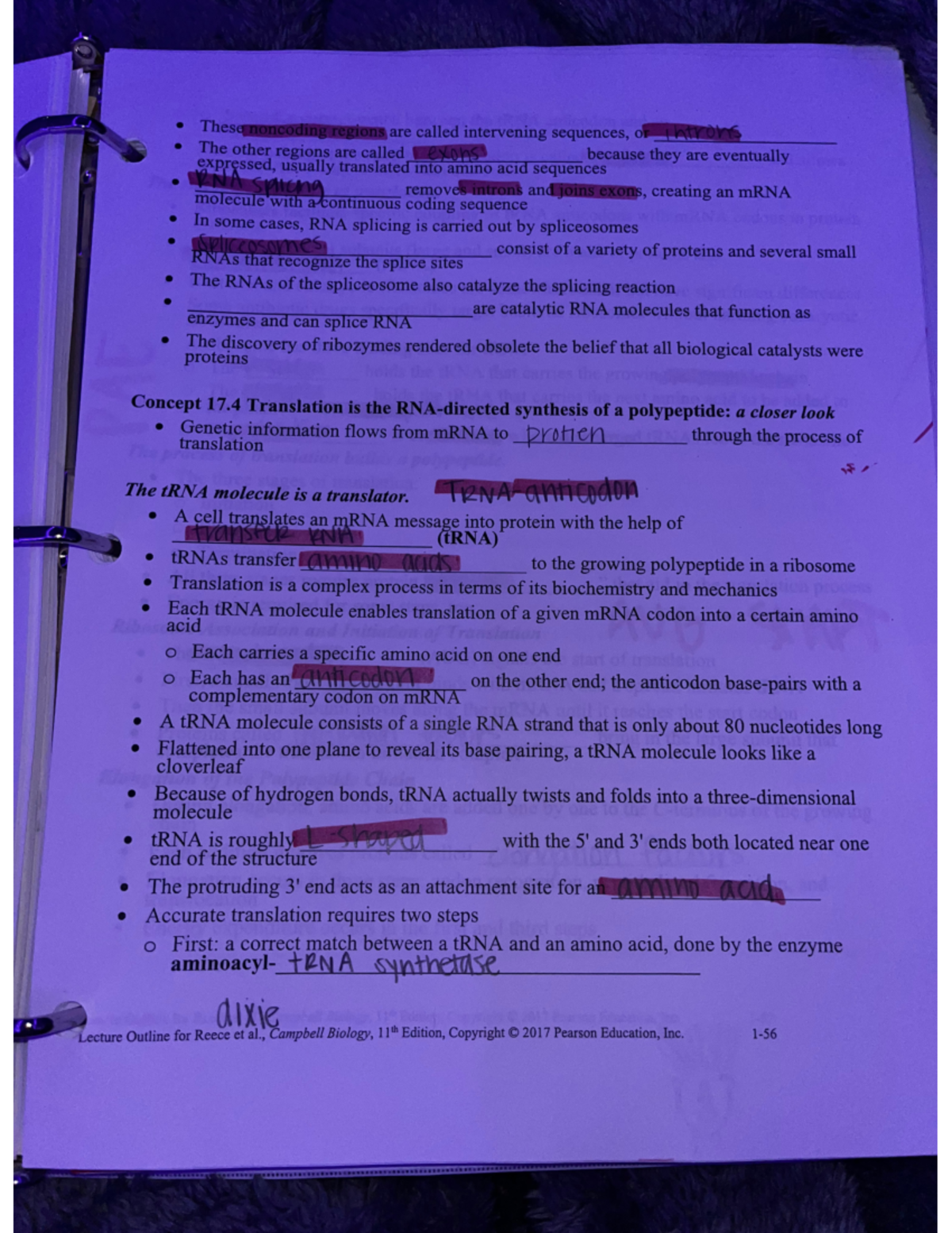 47 - general biology lecture notes - BIO1134 - Studocu