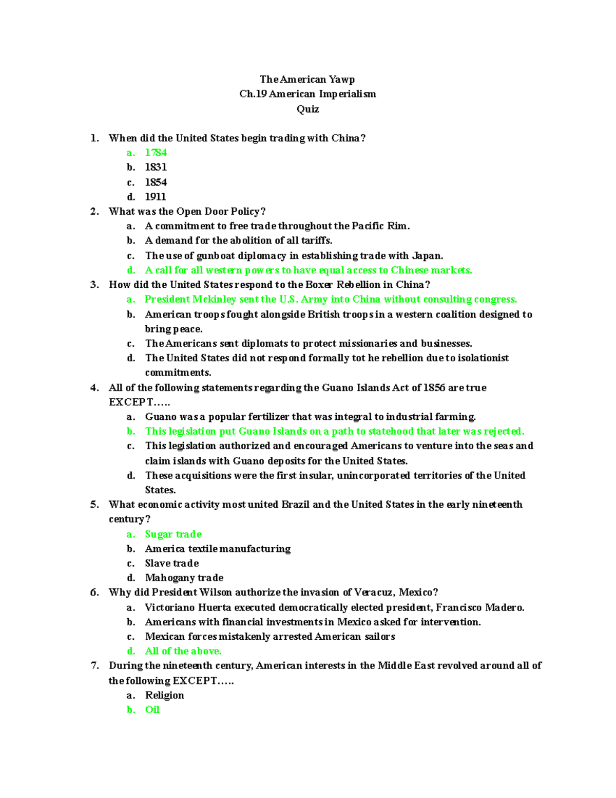 The American Yawp Ch 19 American Imperialism The American Yawp Ch