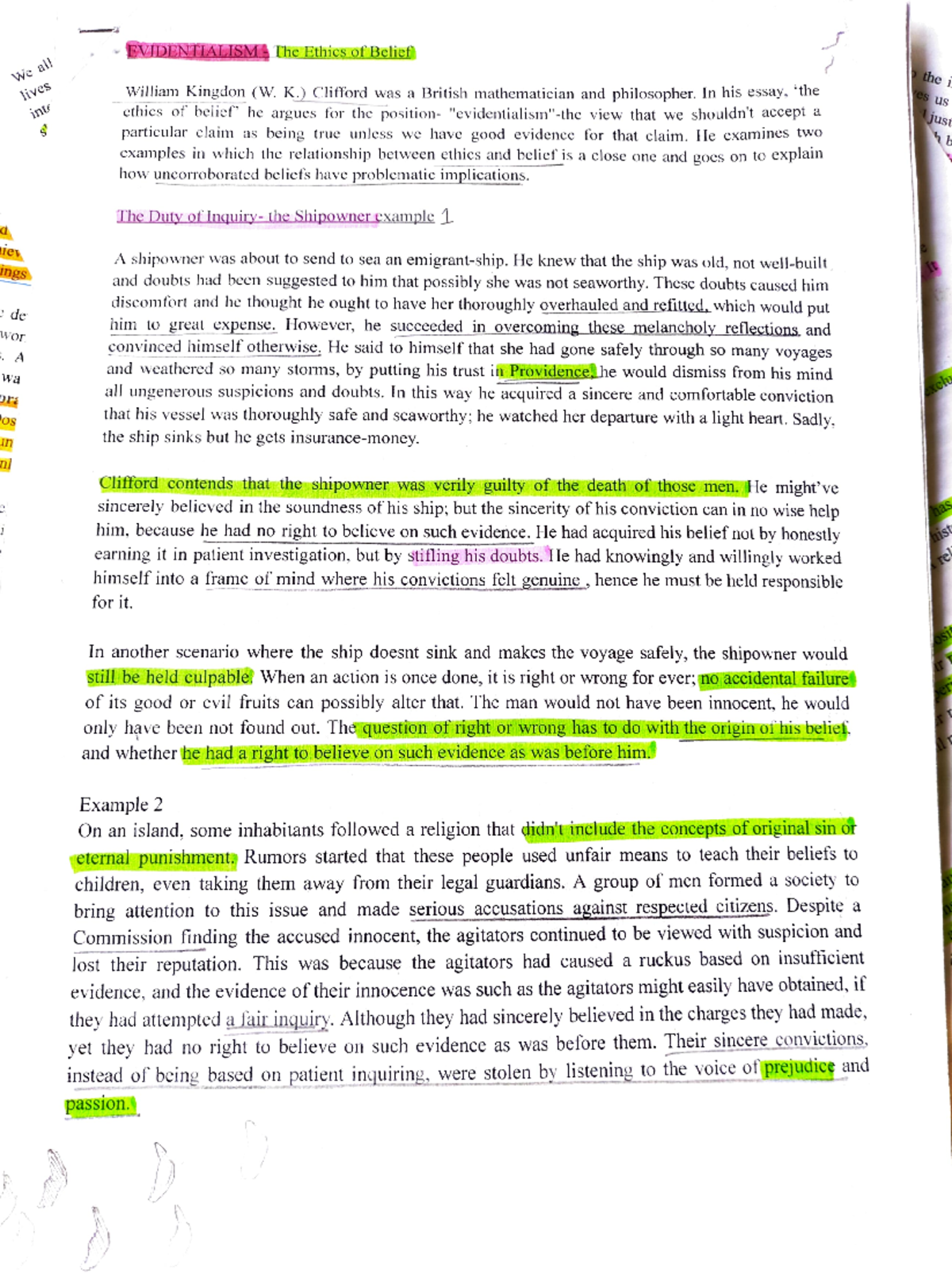 Evidentialism - Weall lives WOr de . A wa intr EVIDENTIALISM The Ethics ...