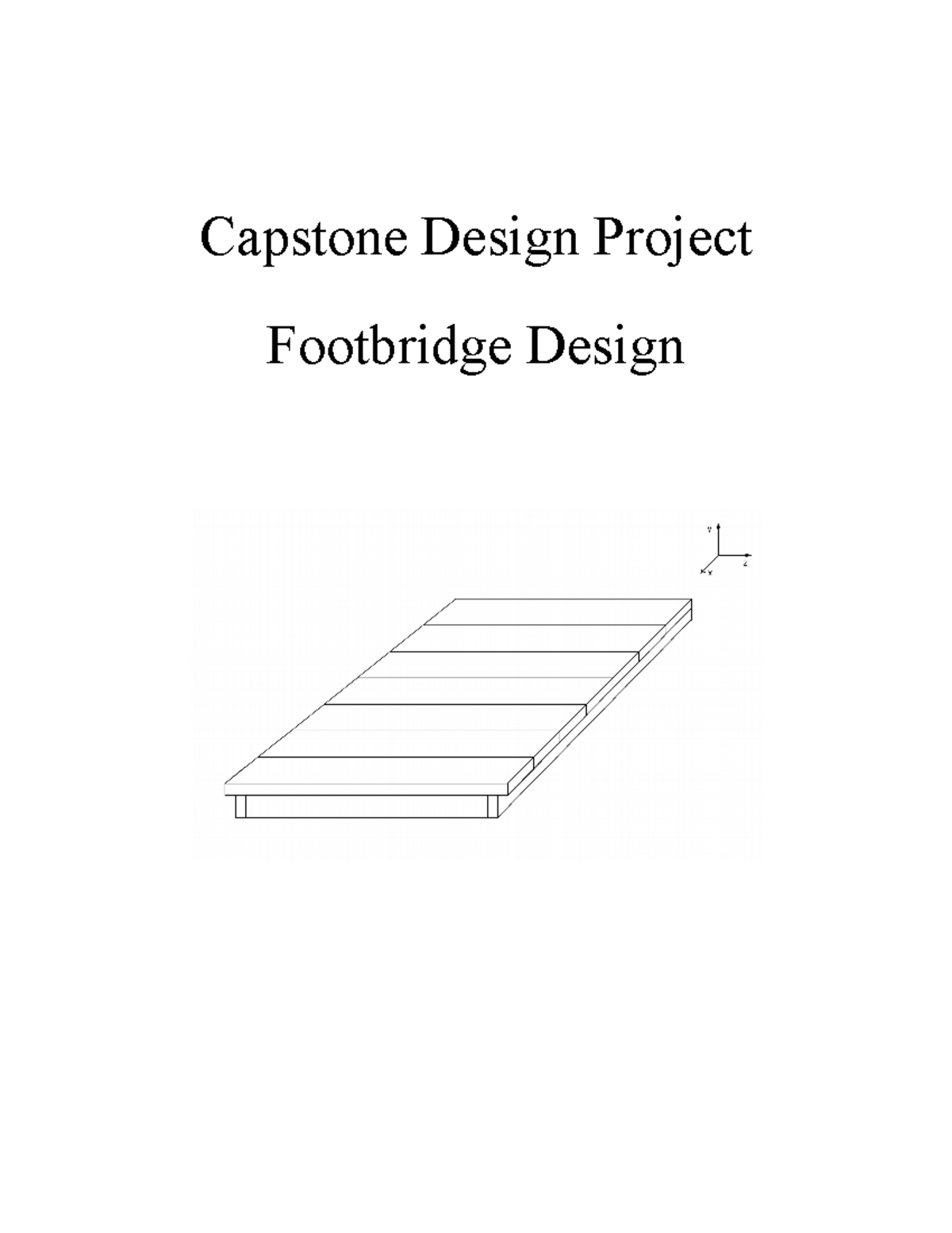 Capstone Design Project - Capstone Design Project Footbridge Design ...