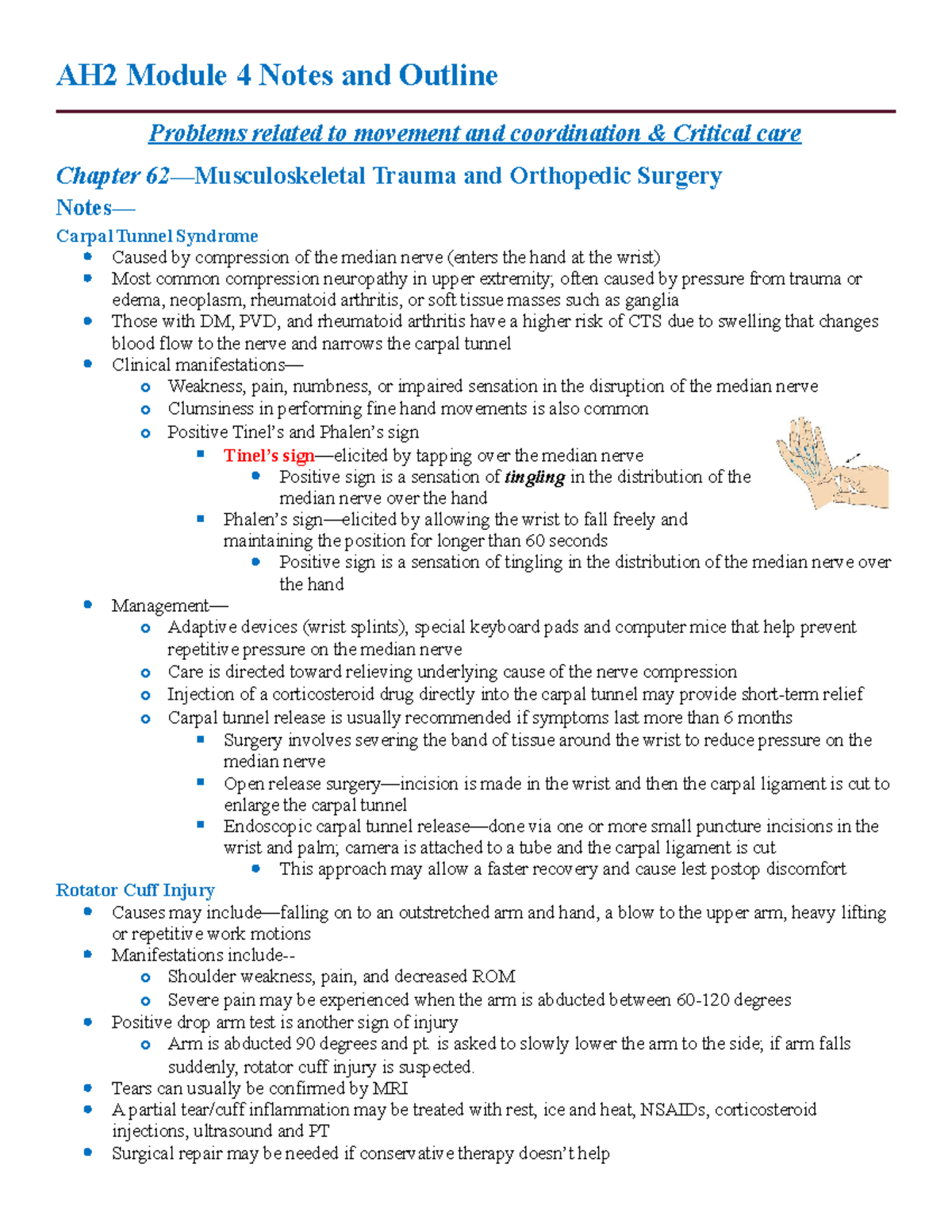 AH2 Module 4 Notes and Outline - AH2 Module 4 Notes and Outline ...