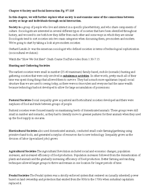 Chapter 9 Social Stratification in the U.S - Stratification - Social ...