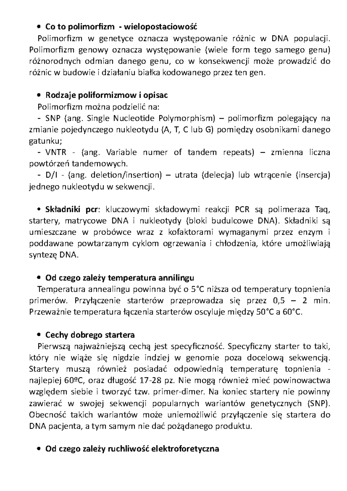 Genetyka - Co to polimorfizm - wielopostaciowość Polimorfizm w genetyce ...