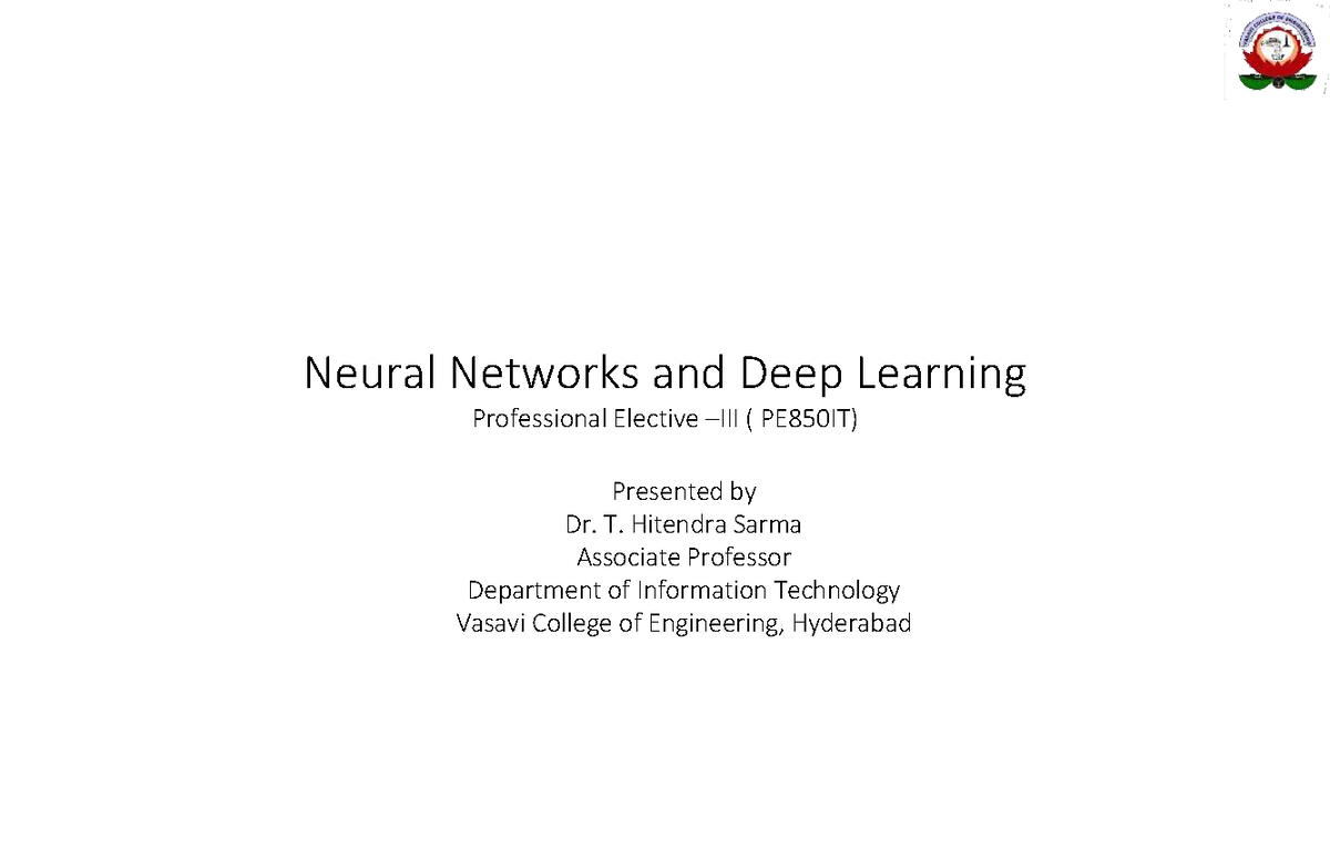 NNDL Unit 2 Lecture 2 Motivation Regularization - Neural Networks and Deep Learning Professional ...