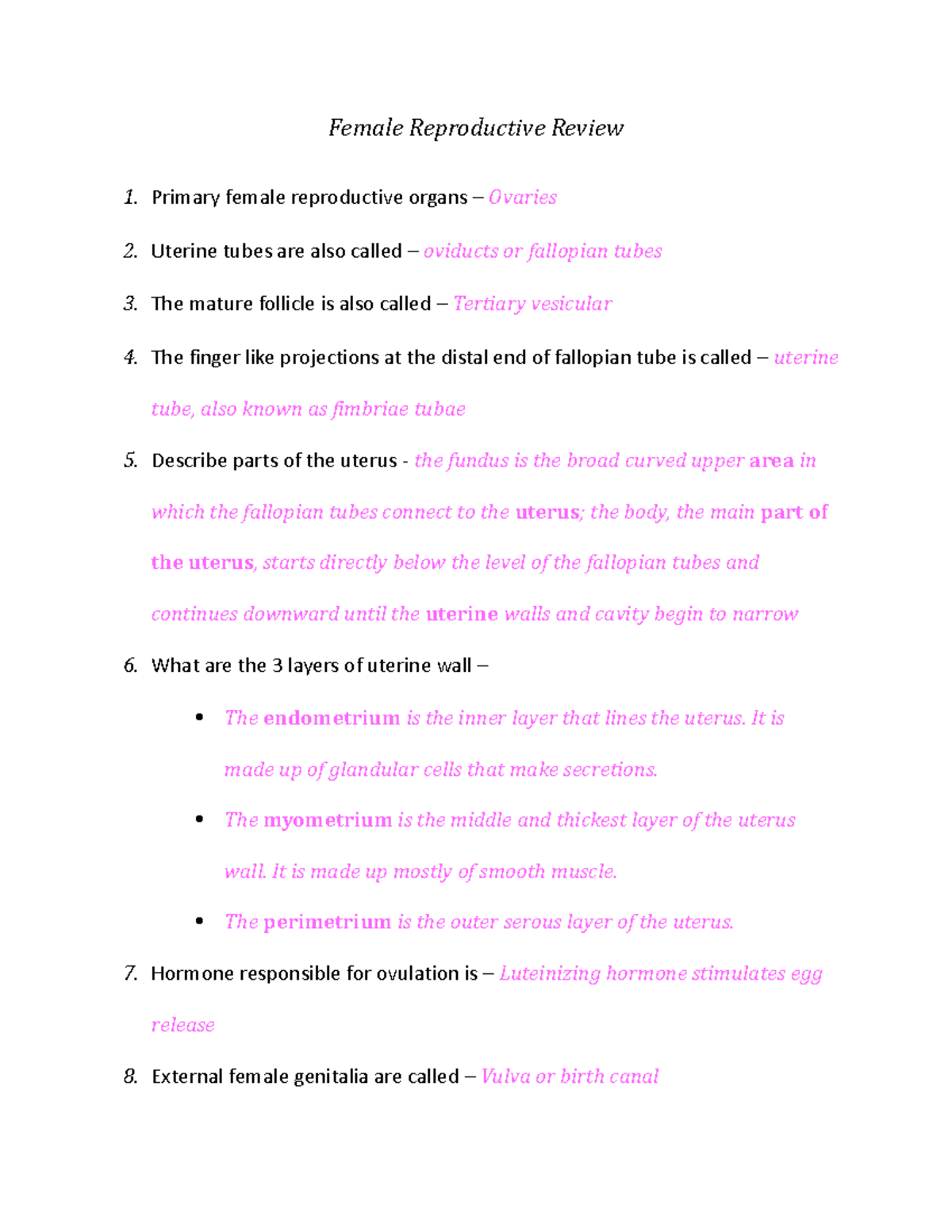 Female Reproductive Review Dec 2020 - Female Reproductive Review ...