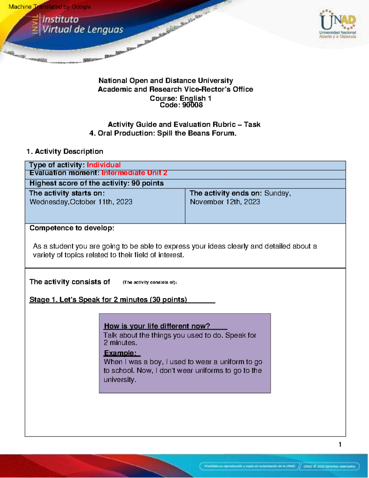 Activity Guide and Evaluation Rubric - Unit 2 - Task 4 - Spill the ...