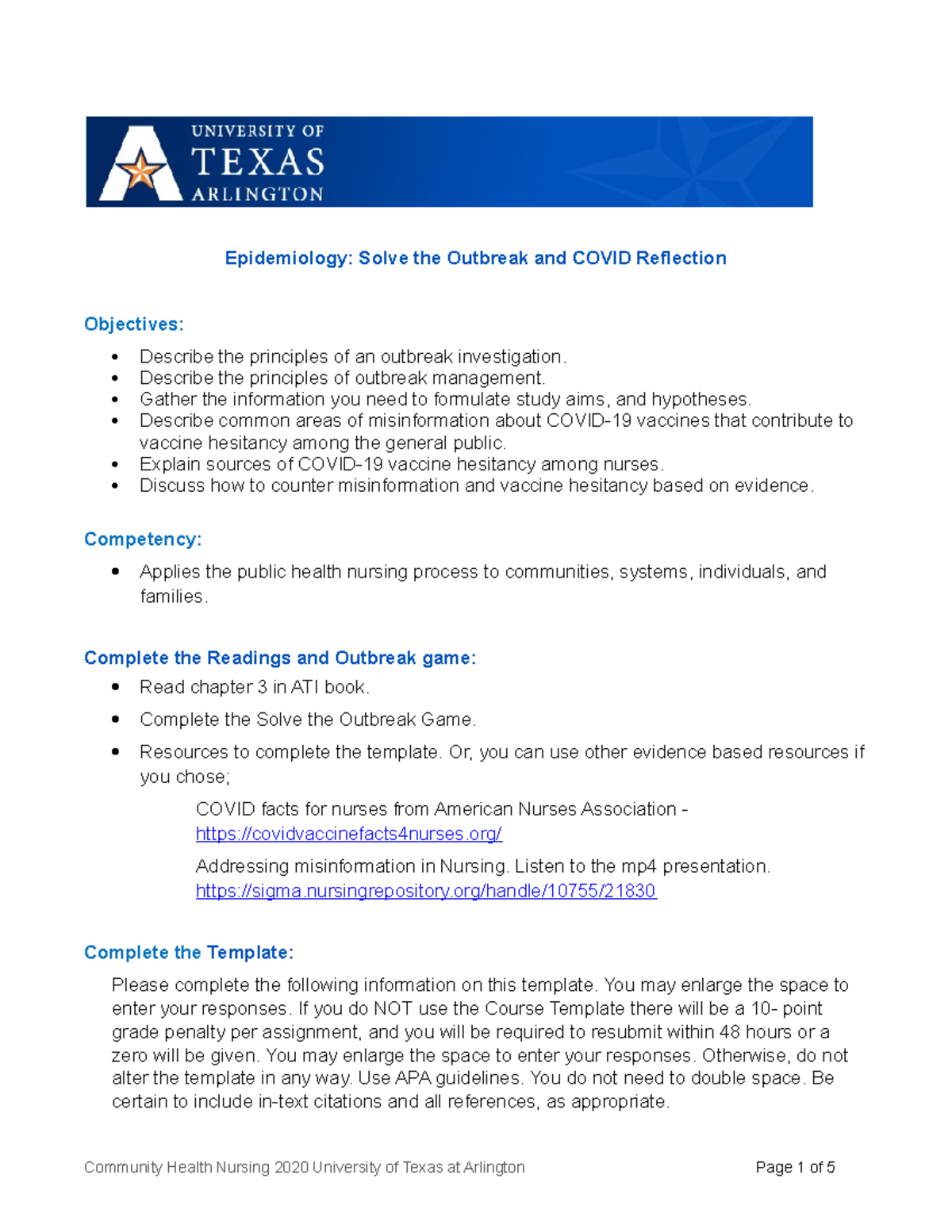 Epidemiology and Covid Assignment Fall 2021 - Epidemiology: Solve the ...