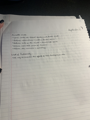 September 1st Notes - SOC 353 - NAU - Studocu