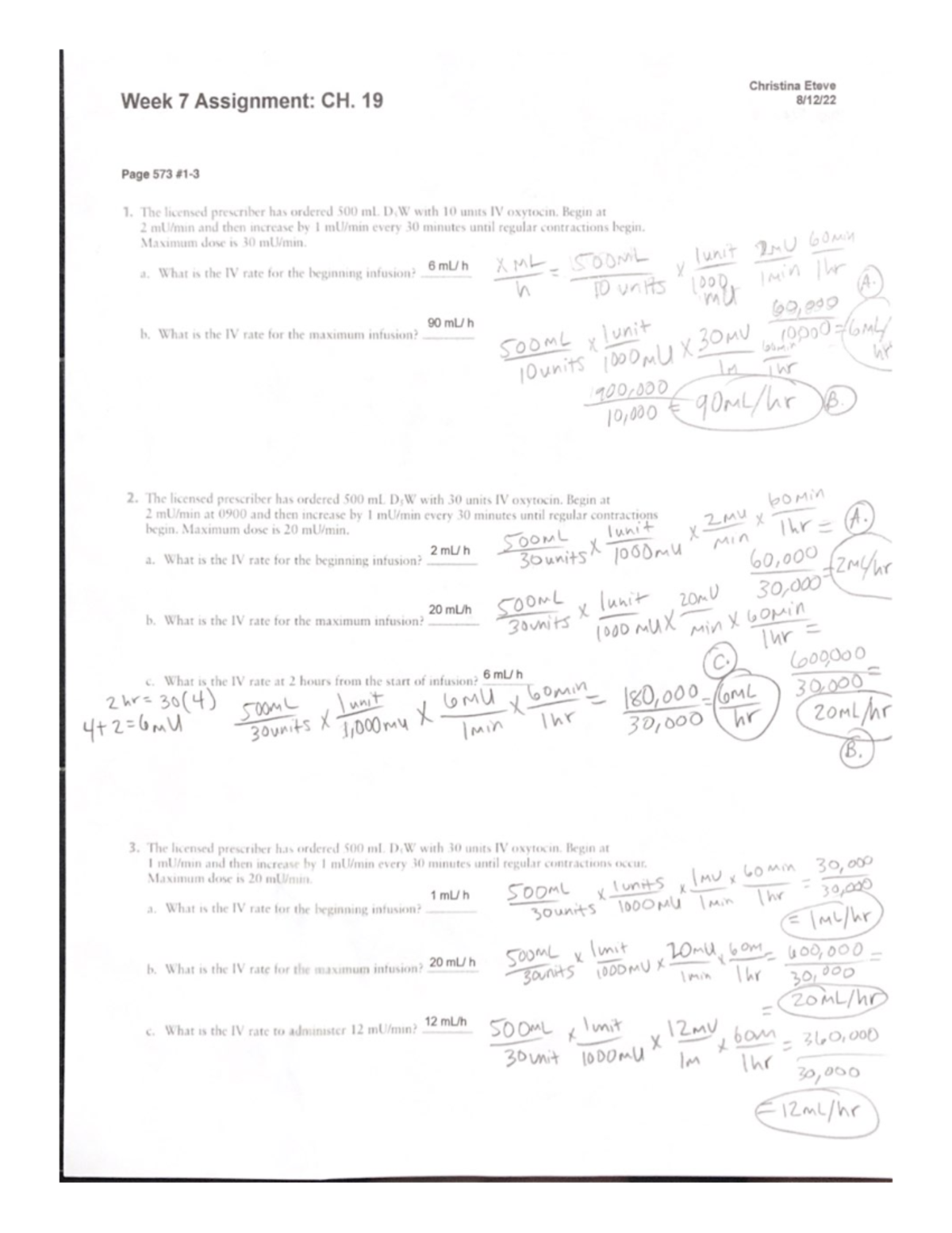 Week 7 Hw - Pharmacology - NUR 328 - Studocu