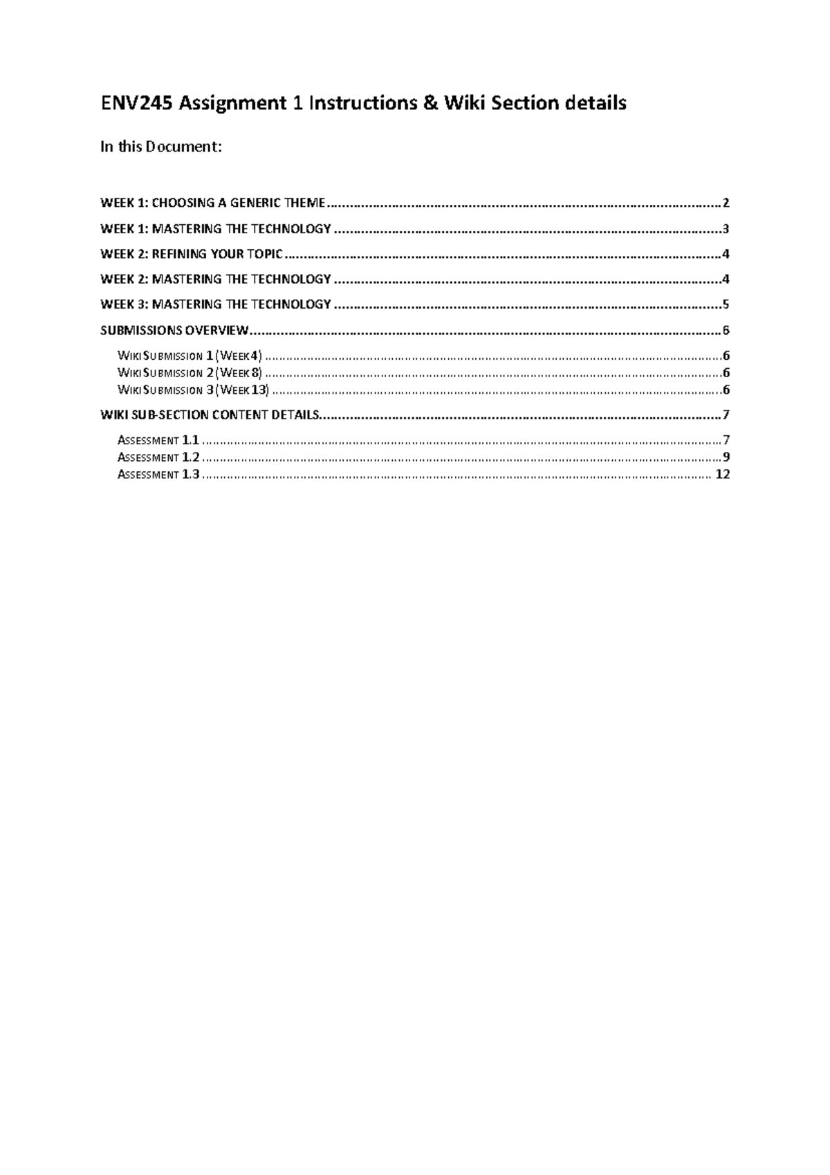 Assignment 1 Instructions Wiki - Warning: TT: undefined function: 32 Warning: TT: undefined ...