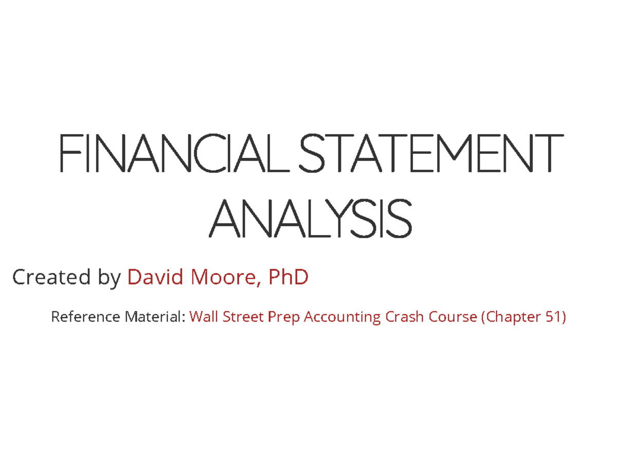FSA - research paper - FINANCIAL STATEMENTFINANCIAL STATEMENT ...