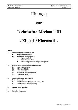 Prof Ochs Formelsammlung Aufgaben TM3 - Prof. Dr. W. Ochs Formeln und Aufgaben Technische ...