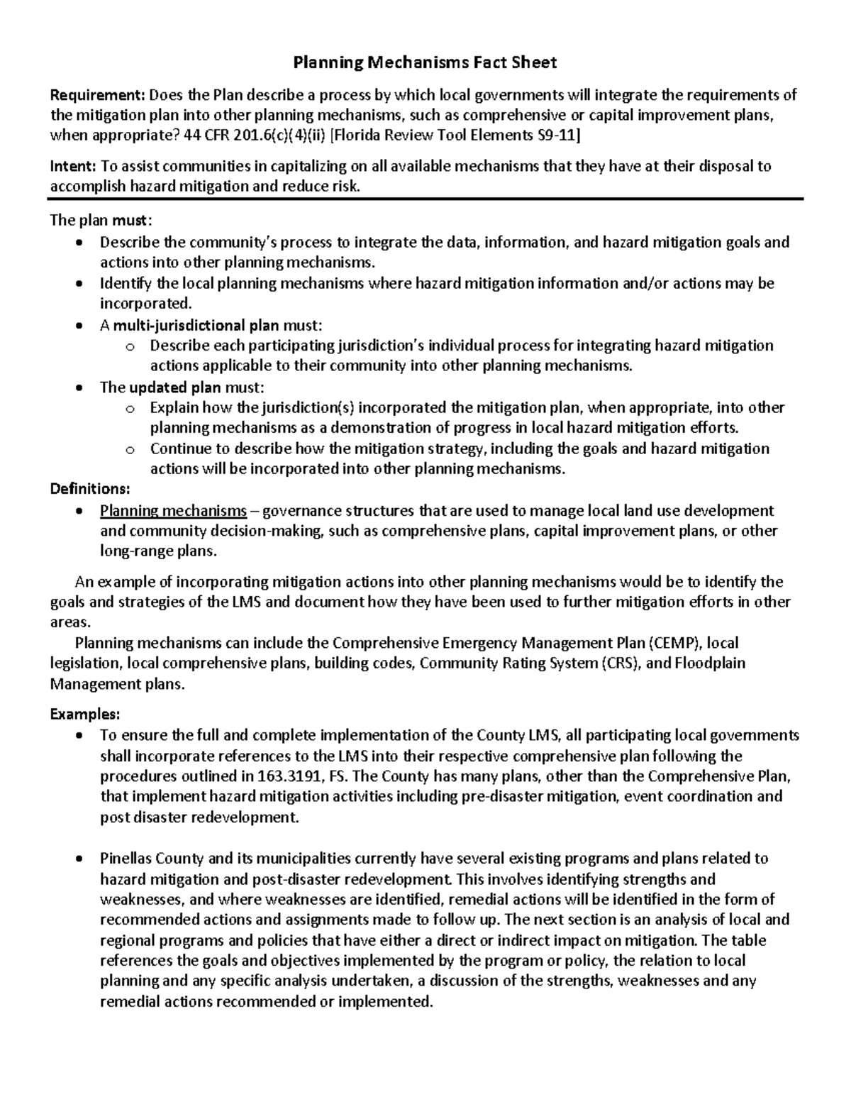 Planning-mechanisms-fact-sheet-7 6 15 - Planning Mechanisms Fact Sheet ...