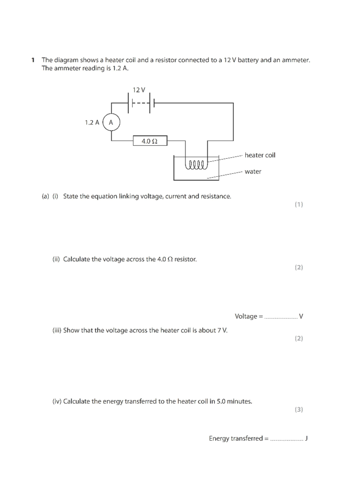 HW-Energy and Voltage in Circuits 3 QP - Physics SL - Studocu