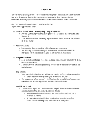 Psychology Notes 5 - Chapter 5 Notes Nearly one-fifth of college ...