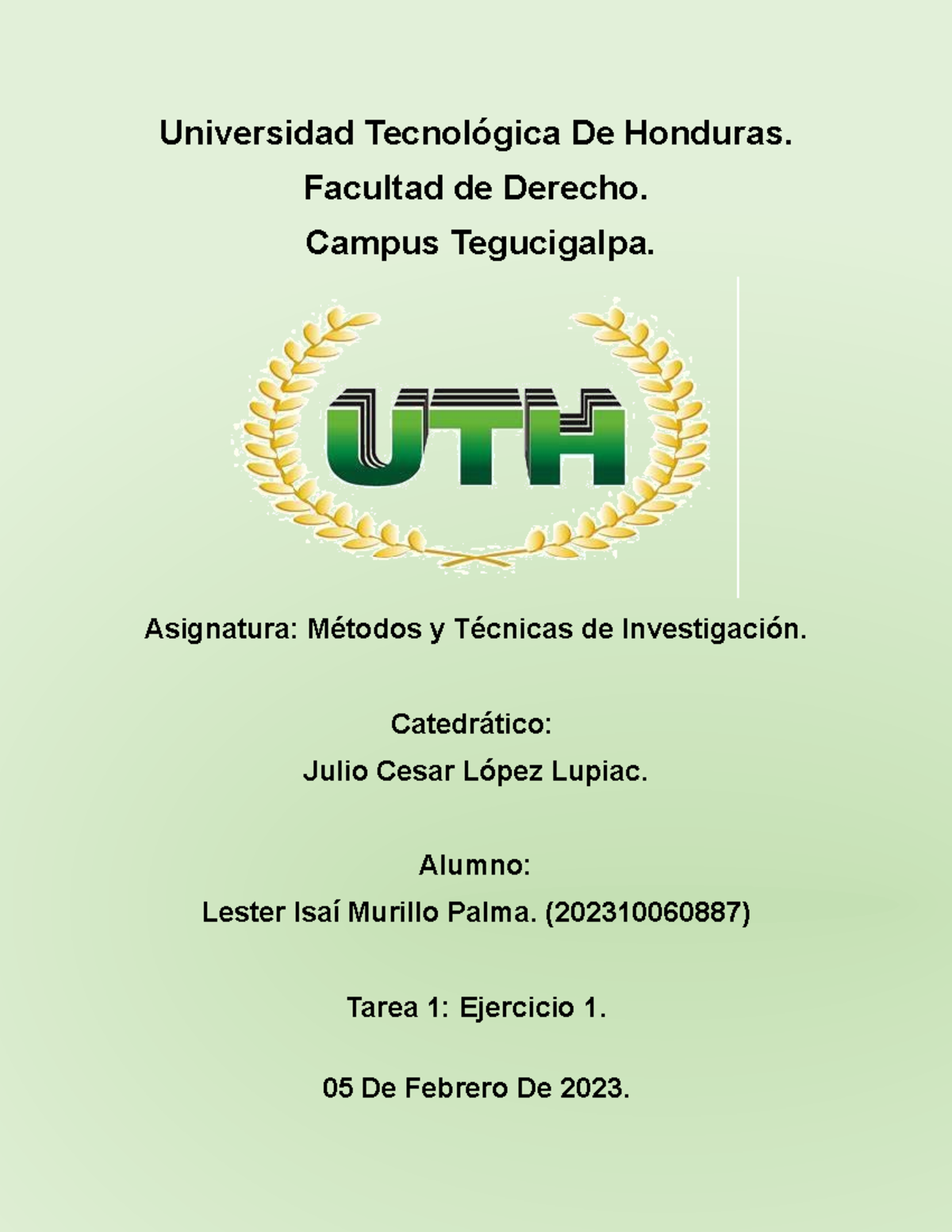 Universidad tecnológica De Honduras - copia - Universidad Tecnológica ...