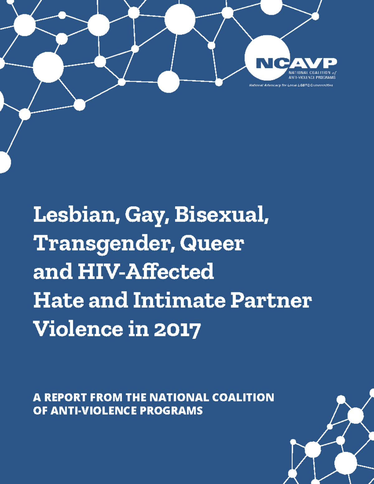Ncavp HV IPV 2017 report - 1 Lesbian, Gay, Bisexual, Transgender, Queer ...