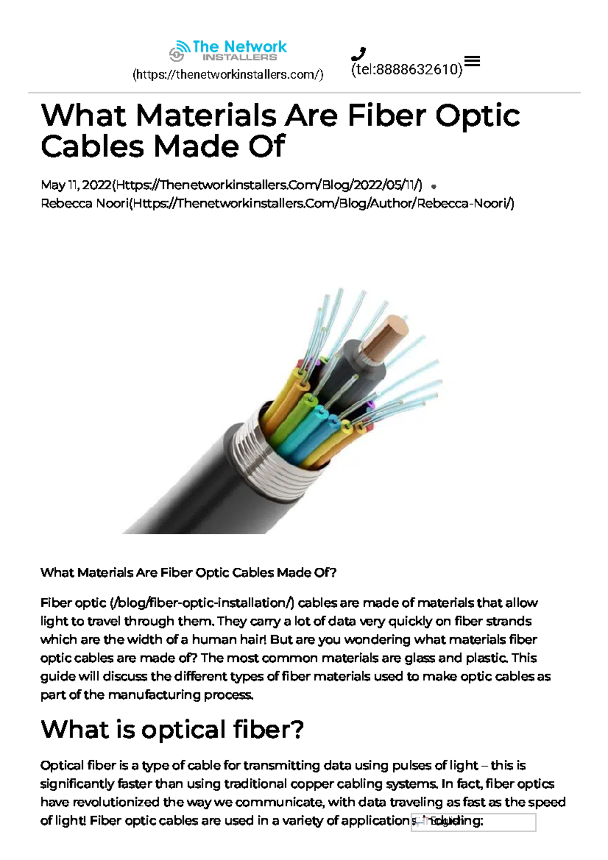 A Guide to the Materials used in Fiber Optic Cable Manufacturing - What ...
