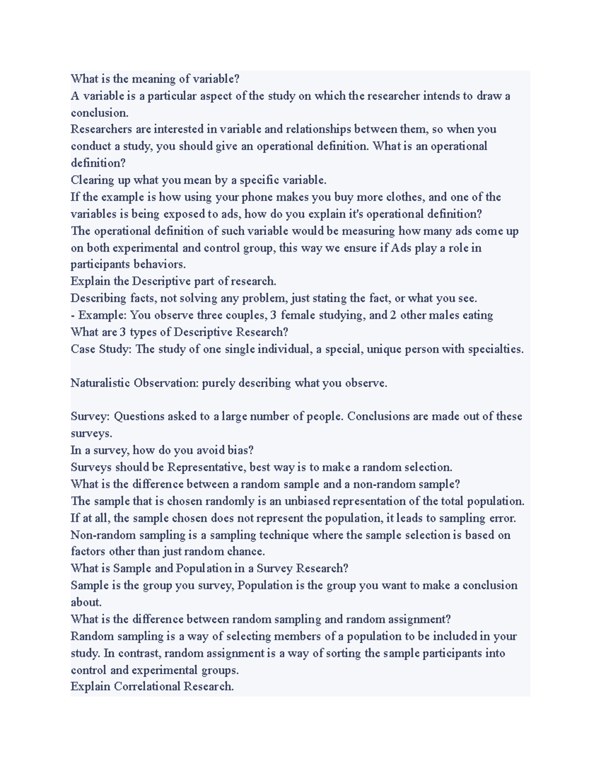 Cog 3 - practice materials - What is the meaning of variable? A ...