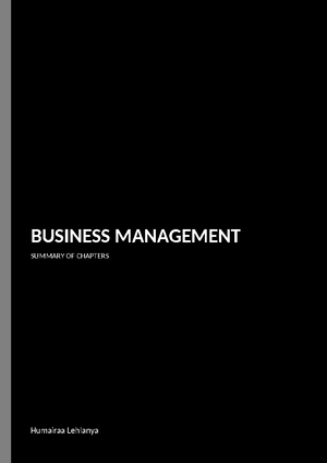 Business unit 3 notes - EB121 - Studocu