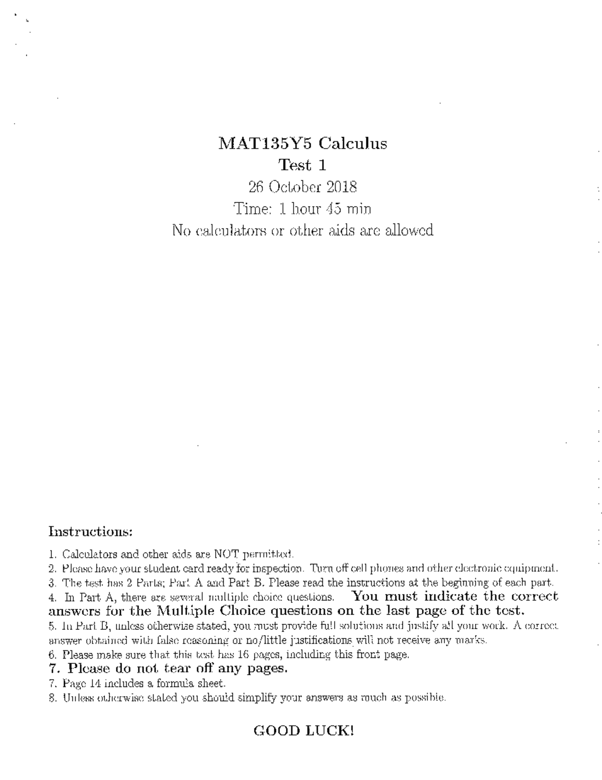 Mid term Exam UTM - practice exam - MAT290 - Studocu
