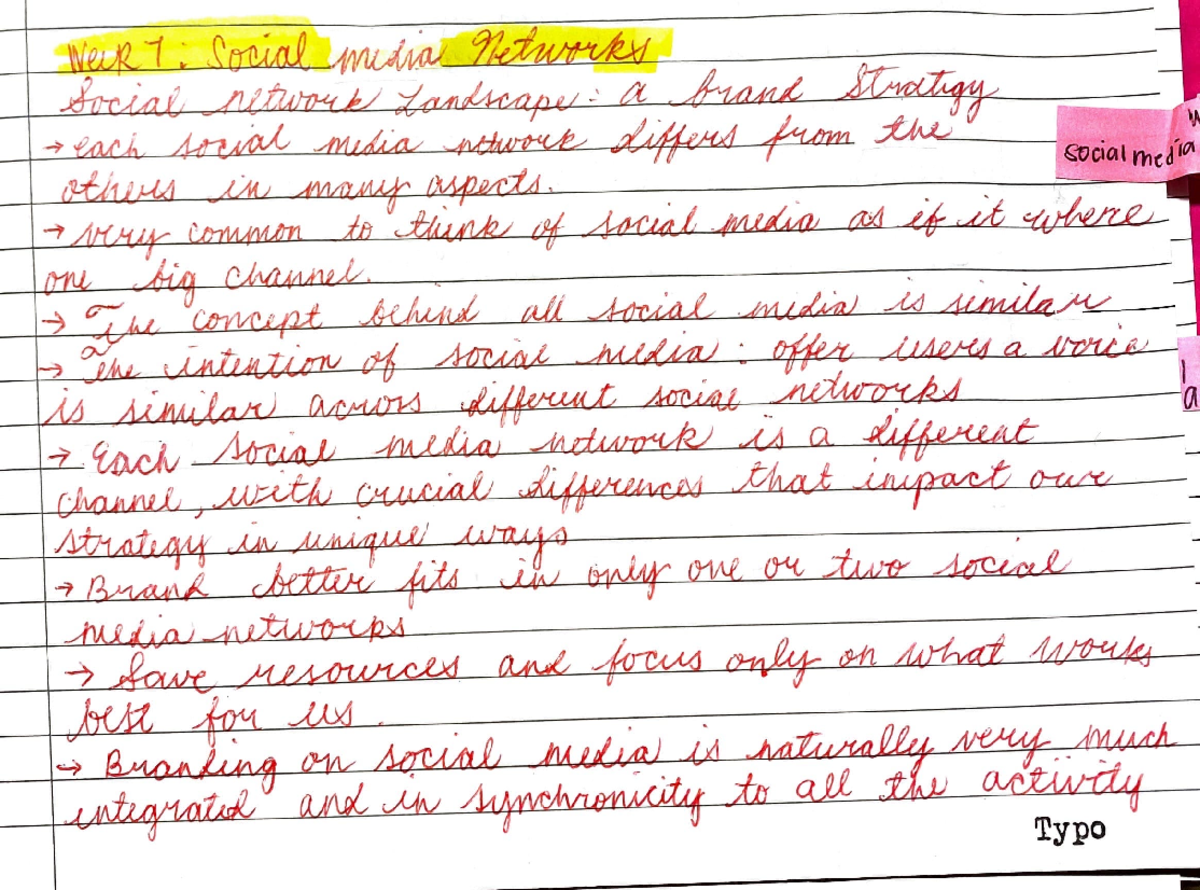 Week 7 and 8 lecture notes - Typo I. I ####### Mna4r ...