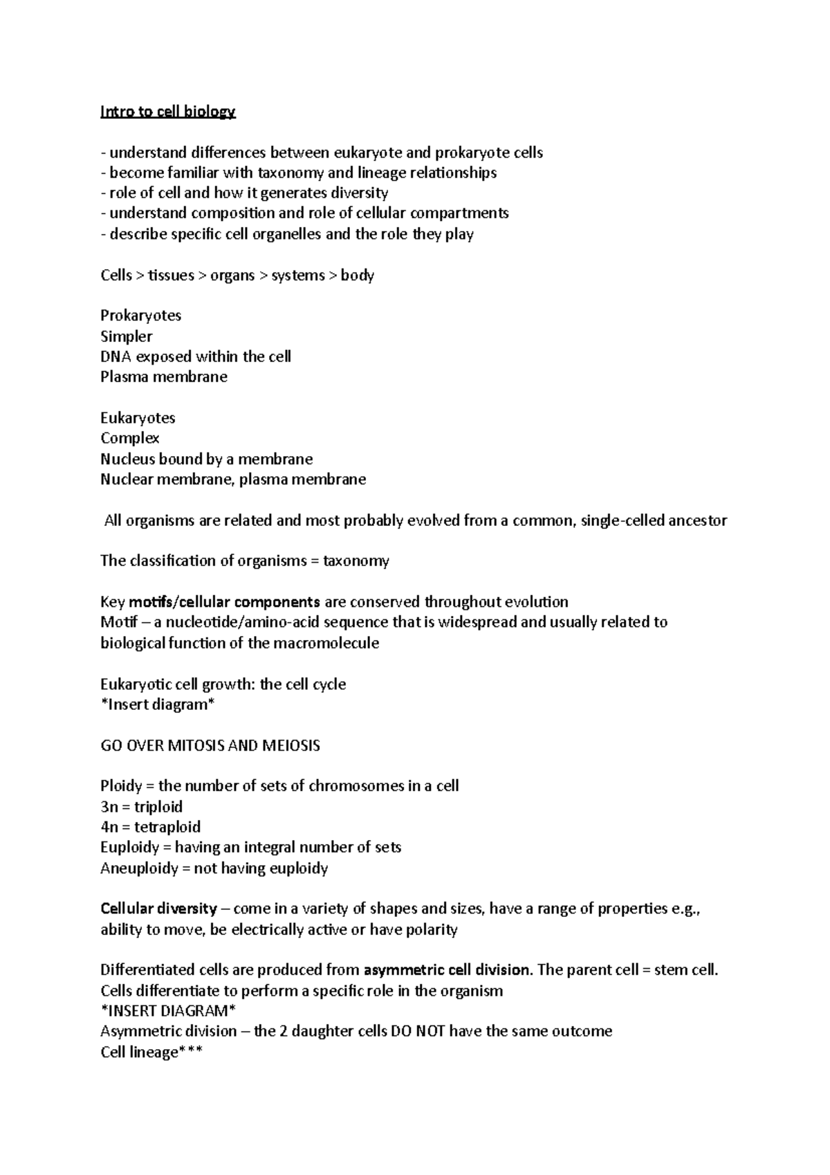 Biochem notes anatomy - BIOC0001 - UCL - Studocu