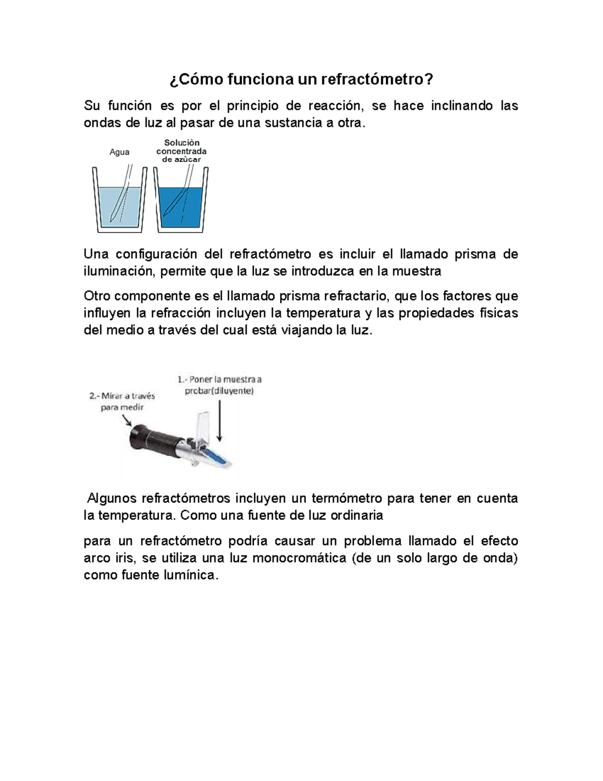 Cómo funciona un refractómetro - ¿Cómo funciona un refractómetro? Su ...