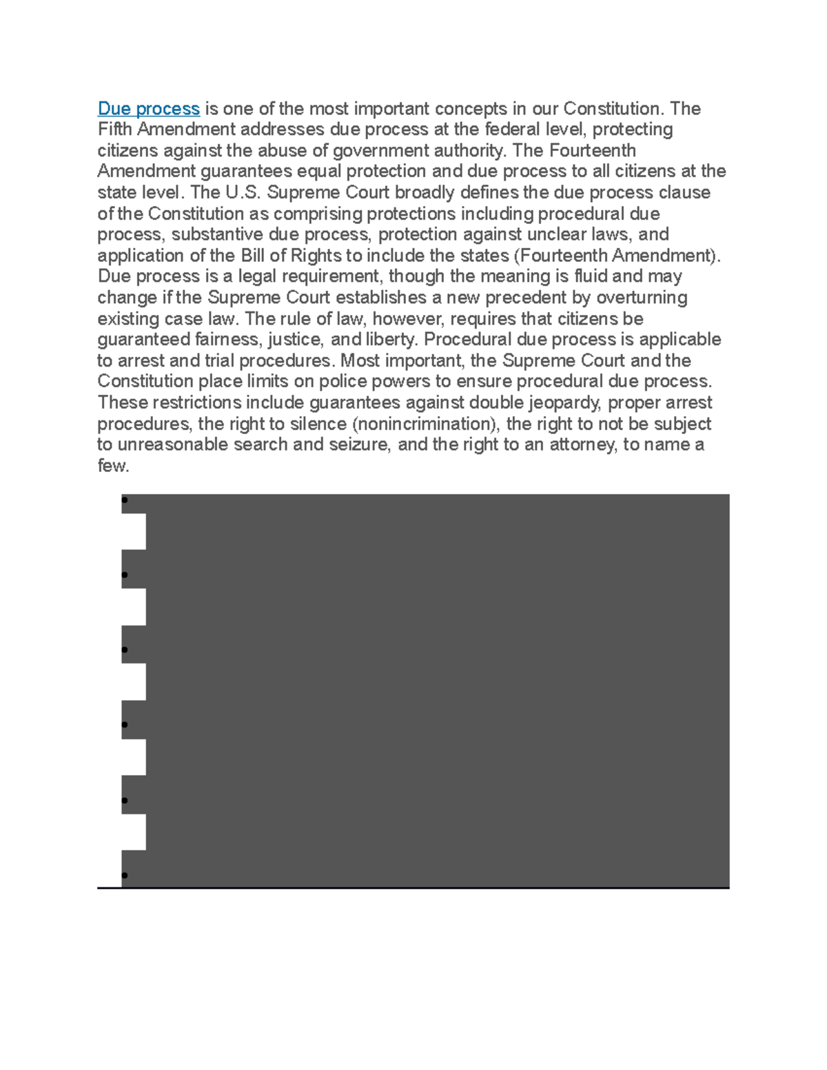 CJ 48 - CJ Work For the Introduction to Criminal Justice Class - Due ...