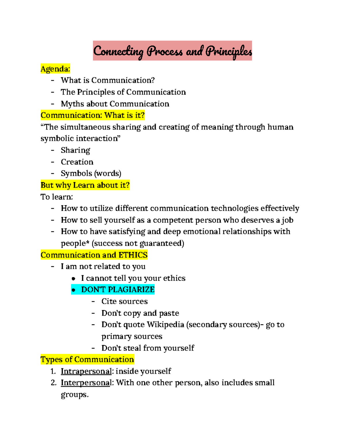 Chapter 1- Connecting Process and Principles - Connectin Proces an ...
