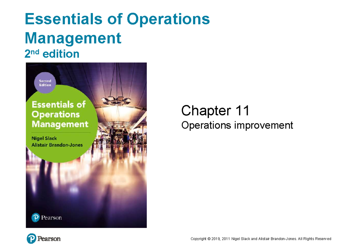 Inovação em projetos e serviços - Essentials of Operations Management 2 ...