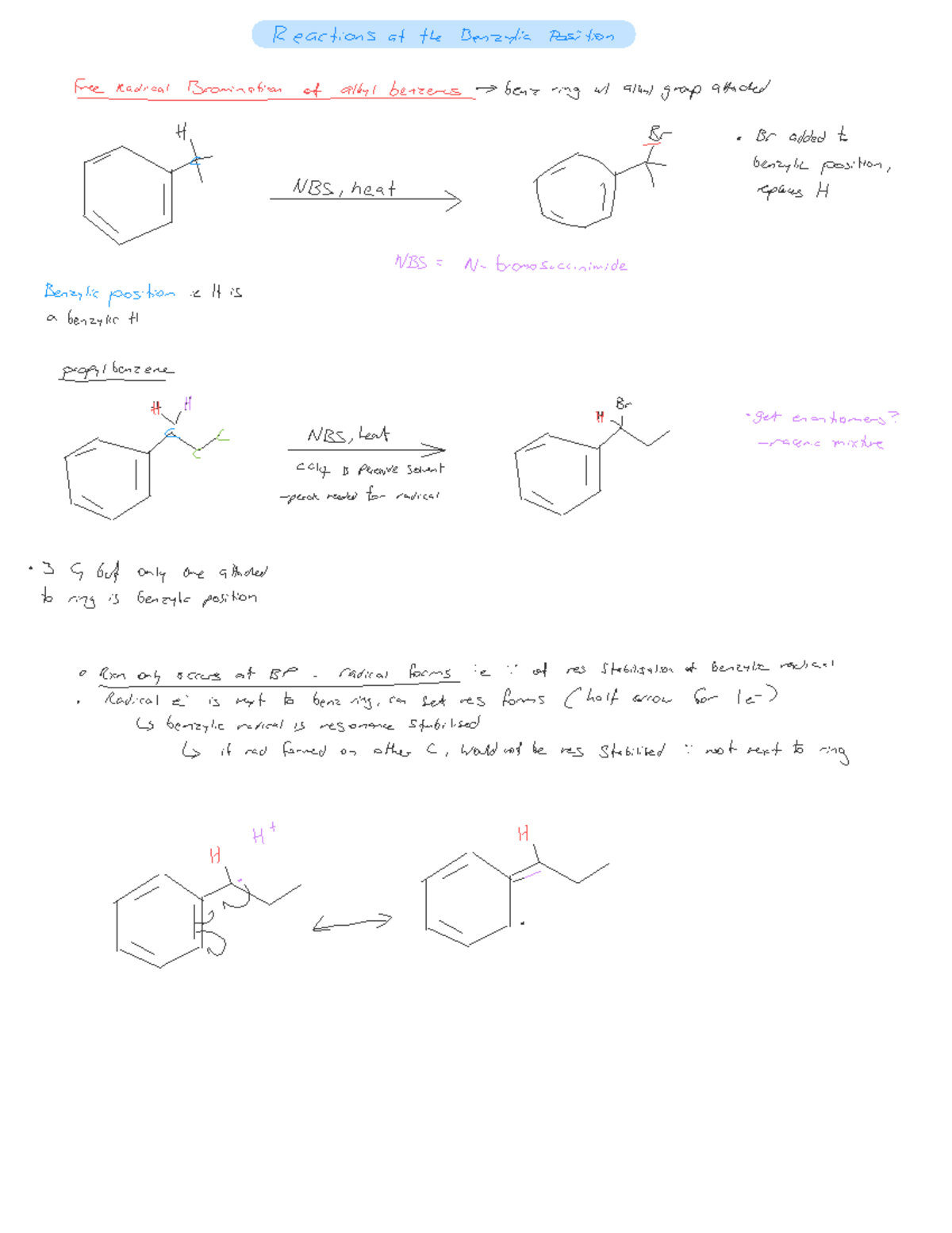 Reactions at the Benzylic Position - Warning: Error during font loading ...