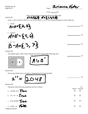 Written+Quiz+%235 - Written quiz for finite - continued on the back ...