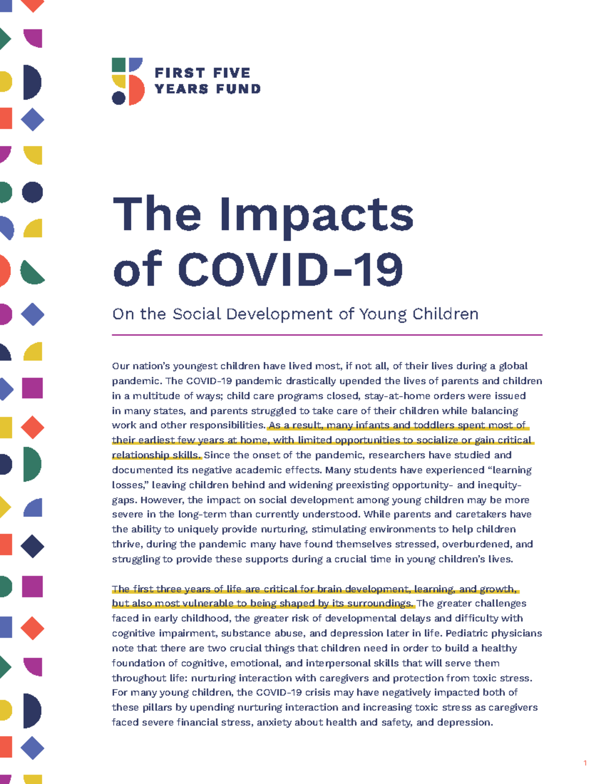 FFYF Covid 19Impact - free - The Impacts of COVID- On the Social ...